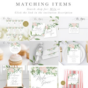 Confirmation Invitation Girl, Girl Confirmation Invite, Floral ...
