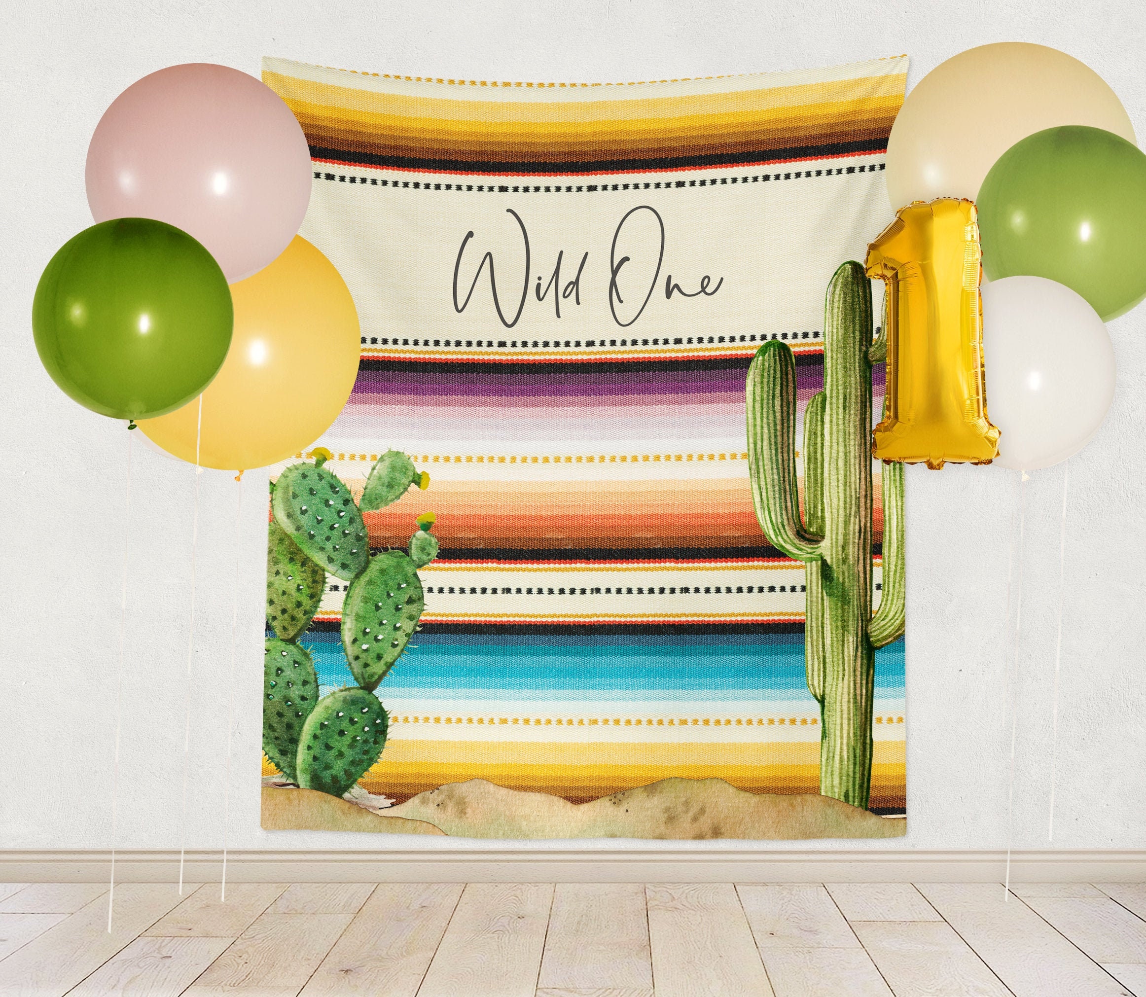 Fiesta Birthday Photography Backdrop Wild One Backdrop | Etsy