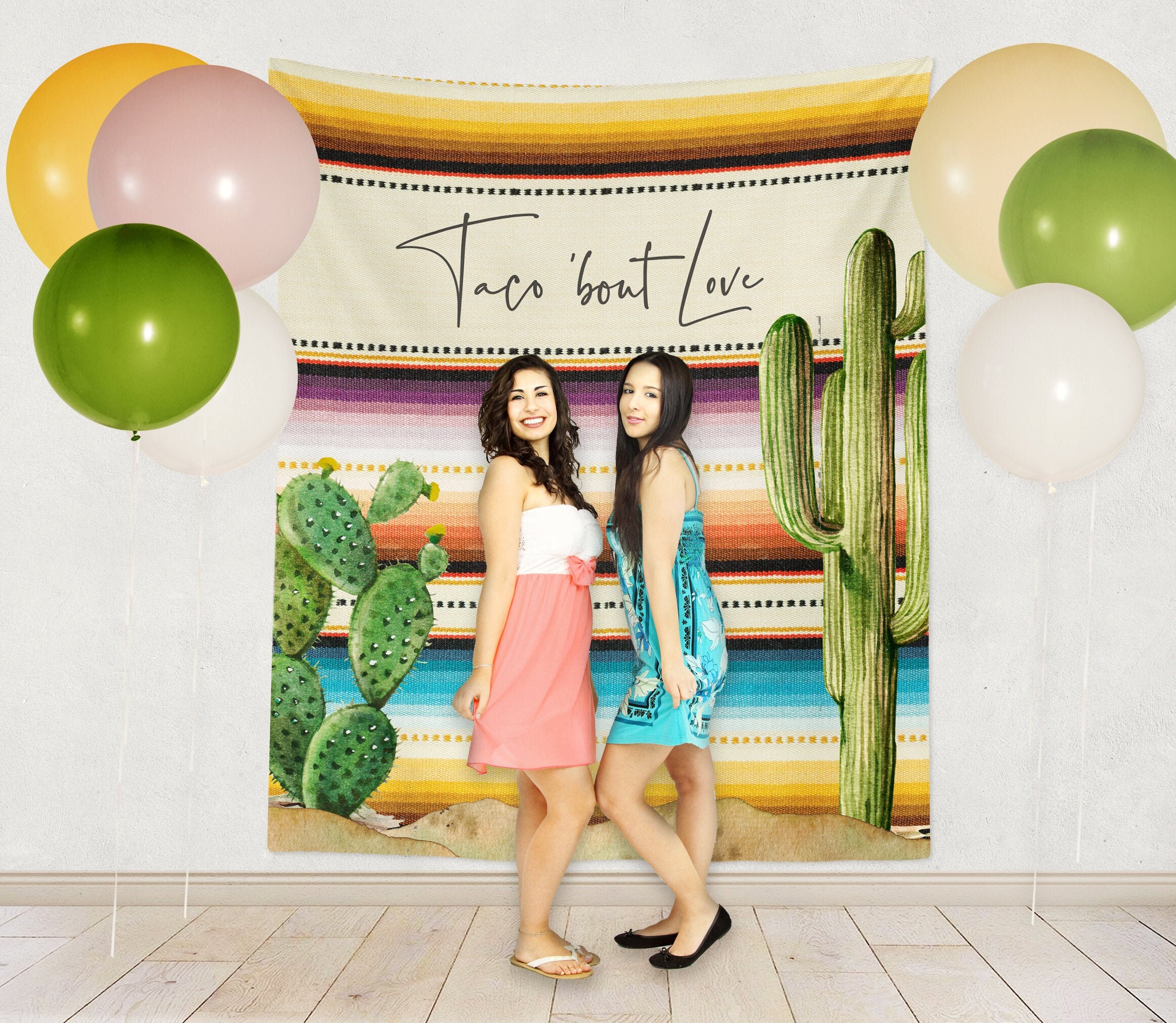 Fiesta Photography Backdrop Taco 'Bout Love Backdrop | Etsy