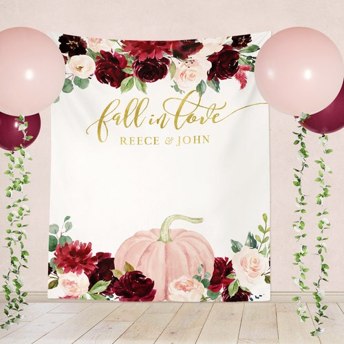 Photography Backdrop: Fall Wedding Backdrop Fall Bridal - Etsy