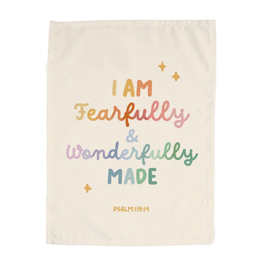 Fearfully & Wonderfully Made Easy Hang Banner™ for Kid's Rooms ...