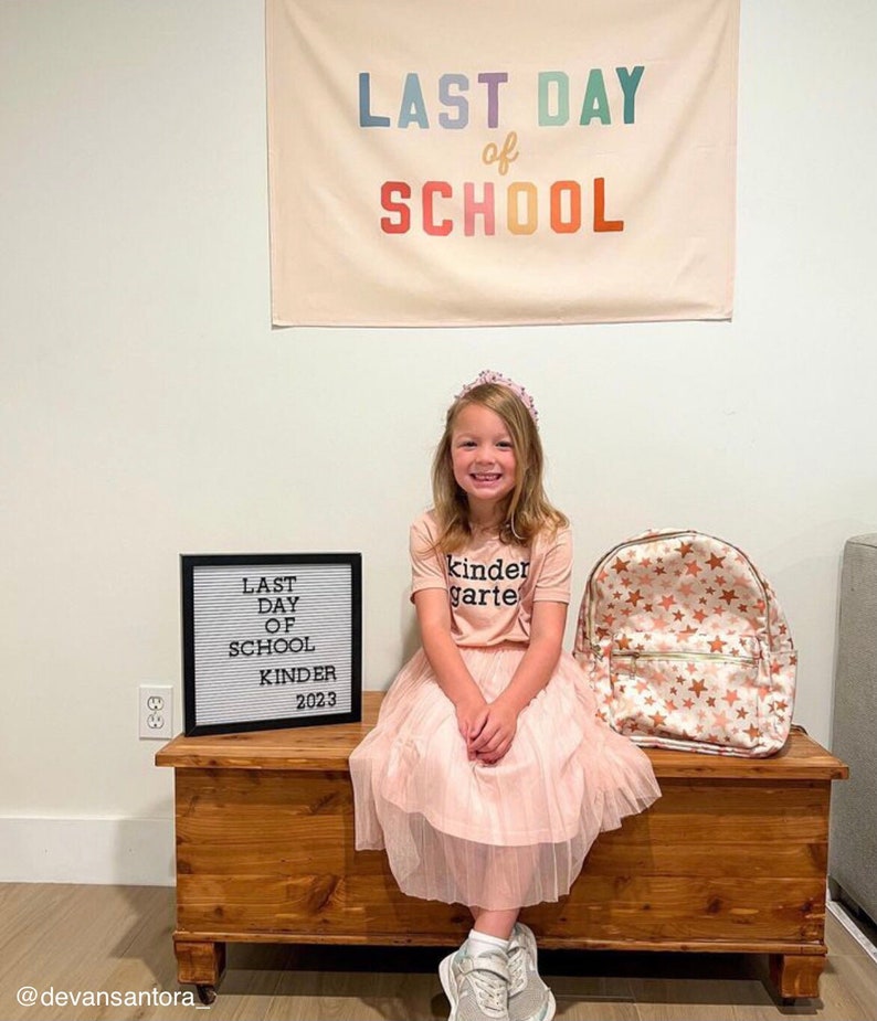 First & Last Day of School Fabric Easy Hang Banner™ Bundle - First Day ...