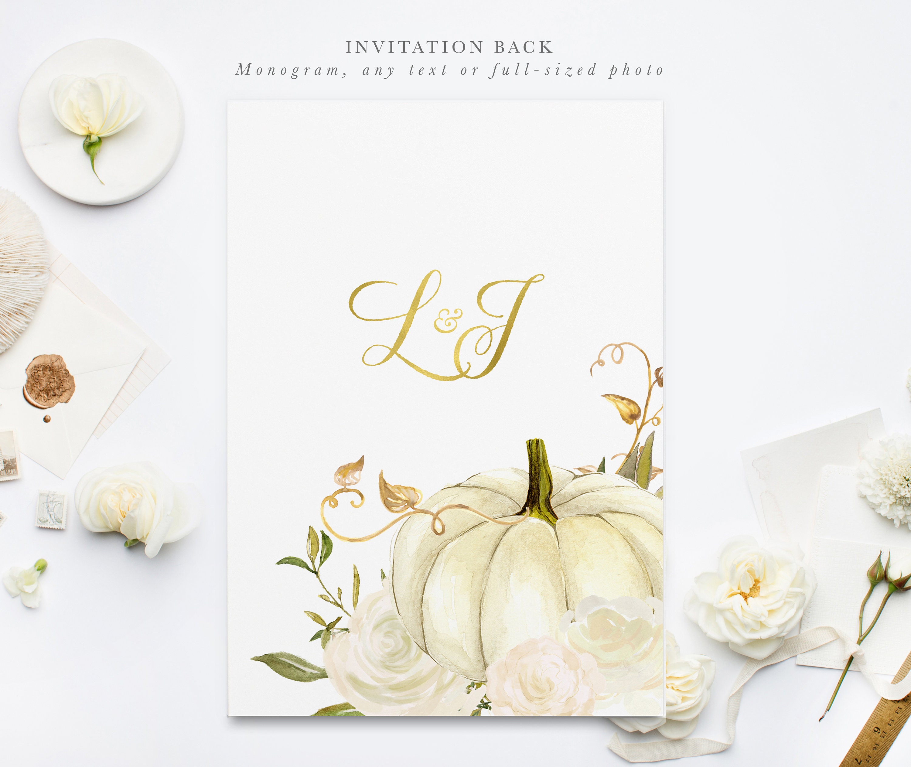 Fall Wedding Invitations Pumpkin Wedding Invitations Autumn | Etsy