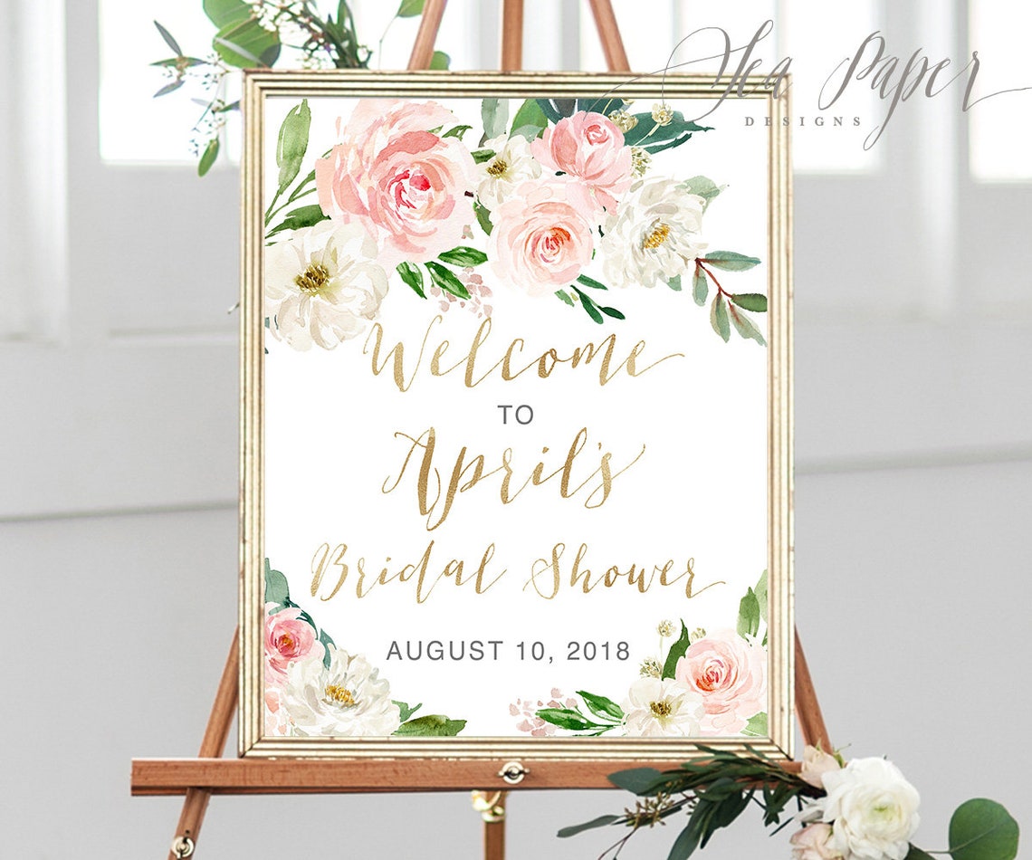 Welcome Sign for Any Event Printed or Digital Blush Pink - Etsy