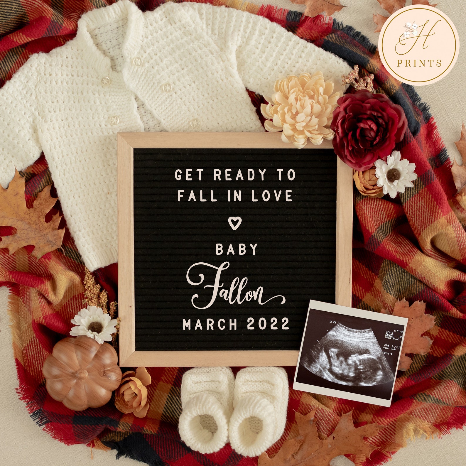 Fall Pregnancy Announcement Editable Fall Pregnancy | Etsy