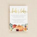 Fall Books for Baby Card, Bring a Book Instead of Card, Stock the ...