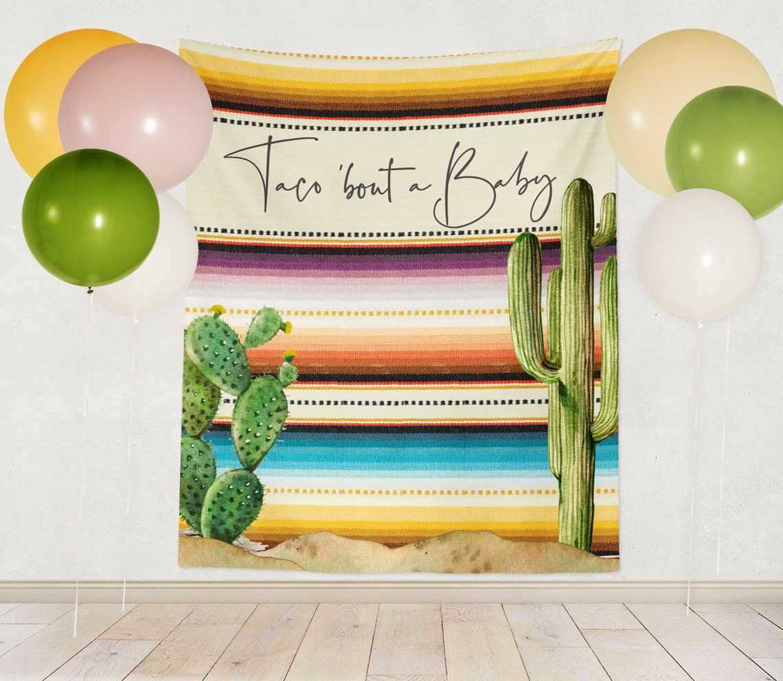 Taco 'Bout a Baby Photography Backdrop Baby Shower | Etsy