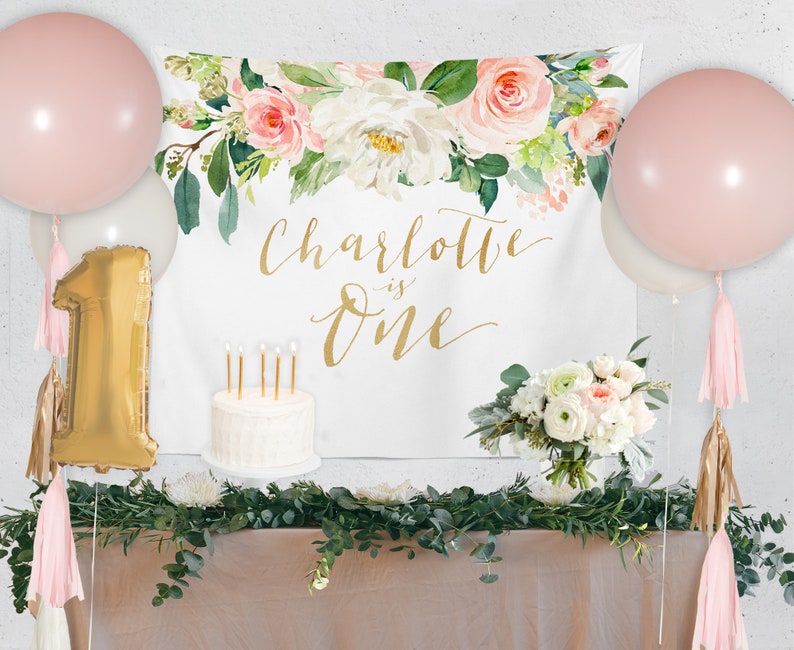 Cake Table Backdrop, Birthday Backdrop, Party Table Background, Dessert ...