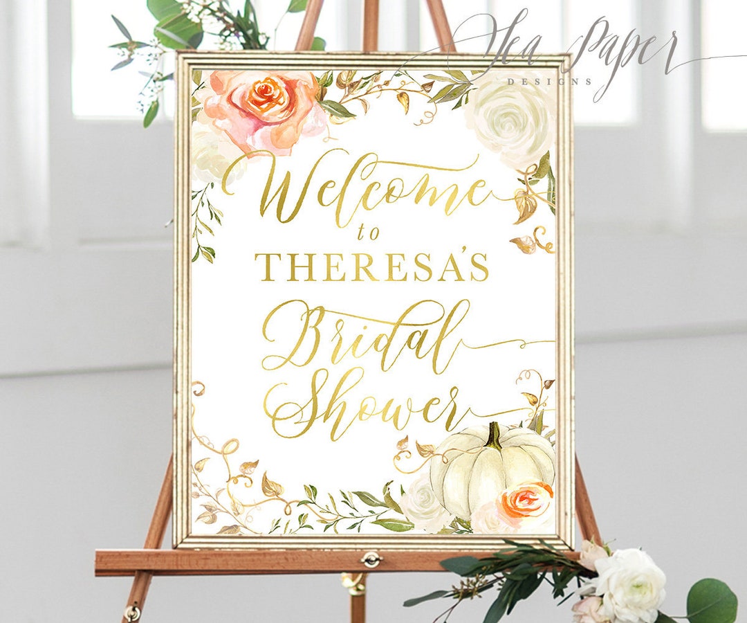 Fall Welcome Sign for Any Event! - Printed or Digital - Fall Pumpkin ...