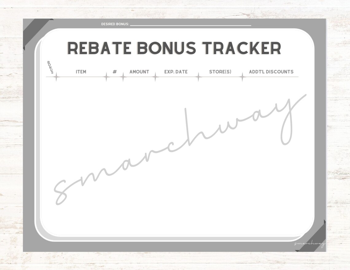 Couponing Rebate Tracker | Couponing, App Cashback, Rebate, Rewards ...