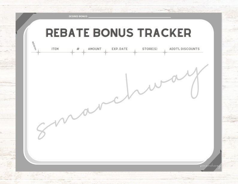 Couponing Rebate Tracker | Couponing, App Cashback, Rebate, Rewards ...