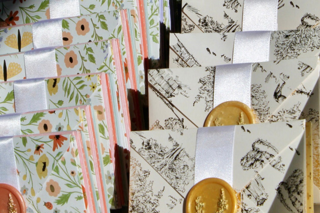 6pk Small Envelope + Enclosure Card Stationery Set, 3 in X 4in // Gift ...
