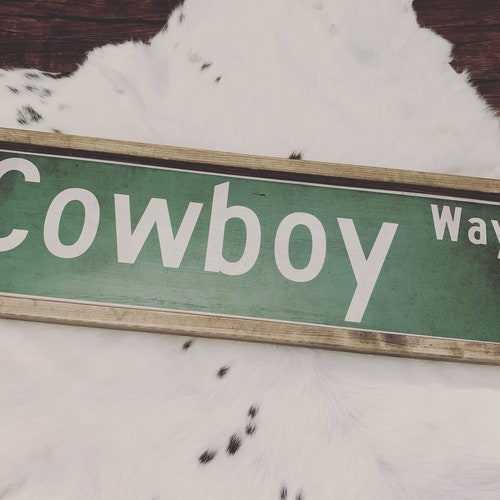 Cowboy Way Rust Rustic Wood Sign - Etsy
