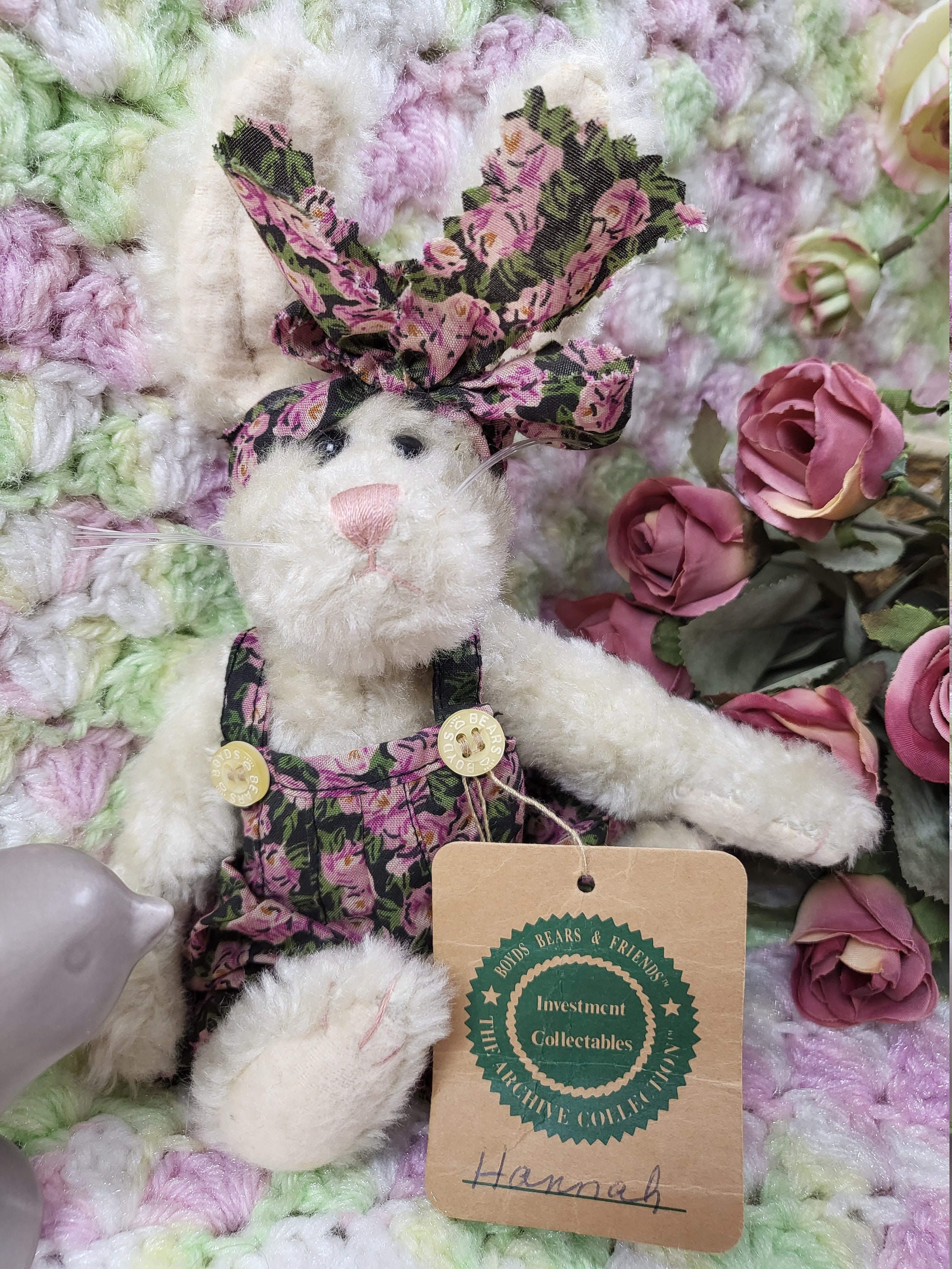 Collectible Vintage BOYDS BEARS Bunny Rabbit HANNAH Beige - Etsy