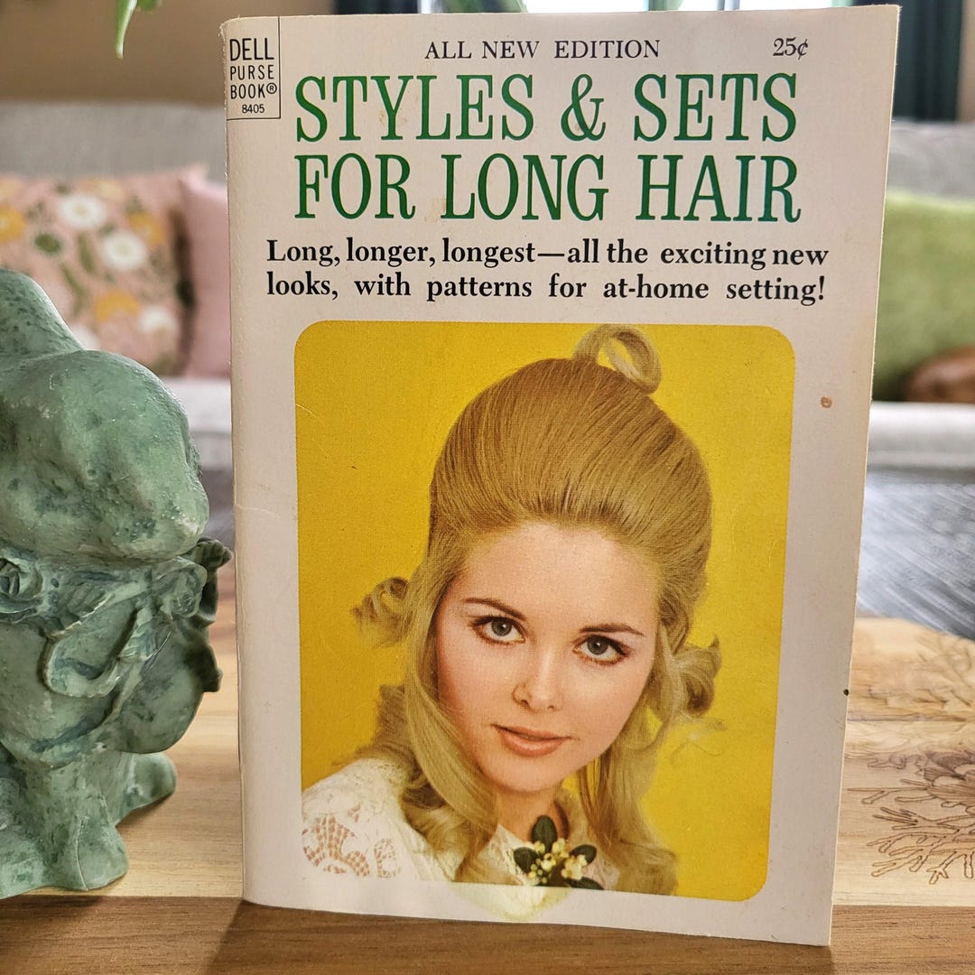 Vintage 1969 DELL PURSE BOOK "styles & Sets for Long Hair", Small ...