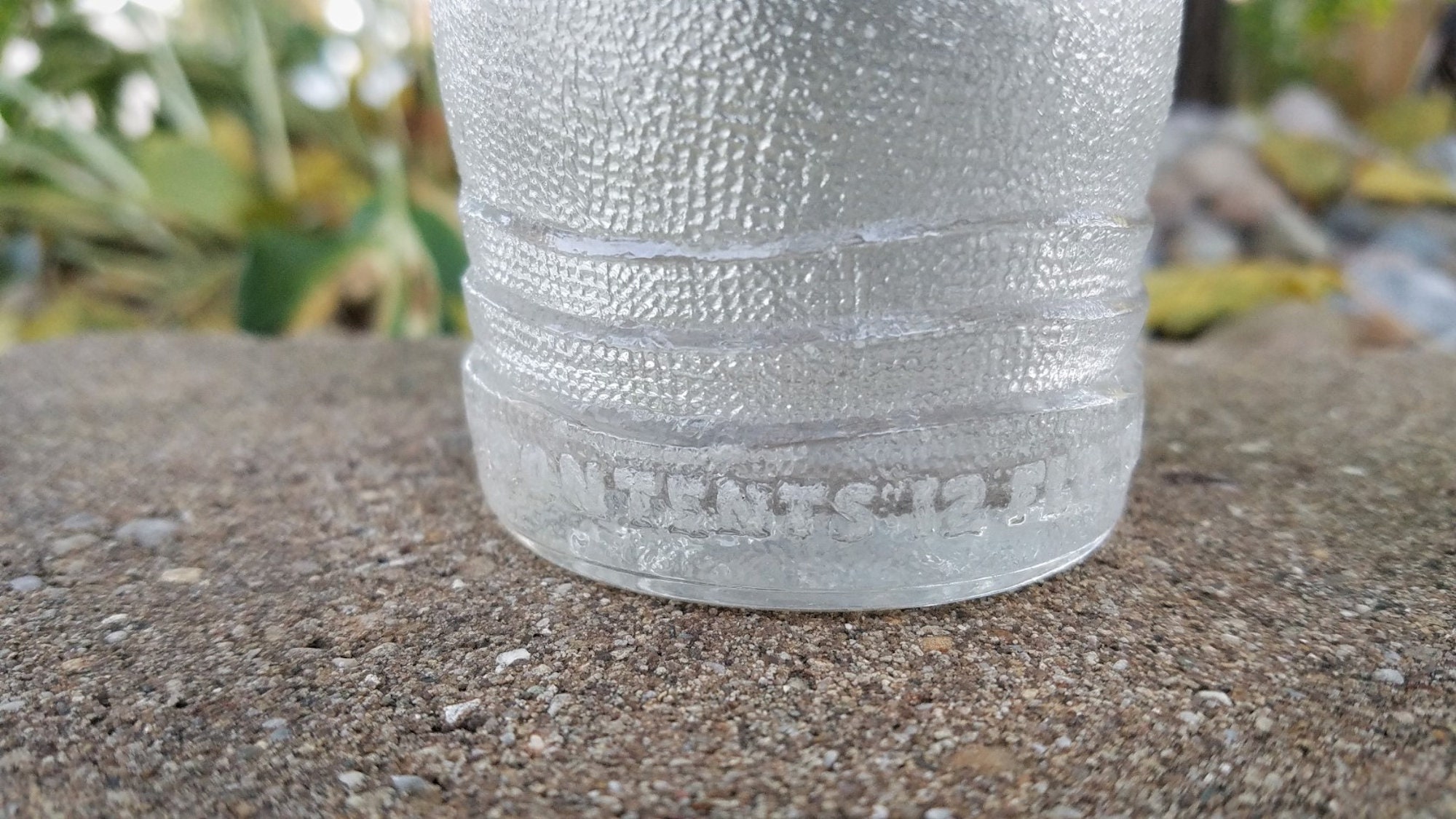 Clear Vintage Hires Soda Bottle, Clear Stipple Glass, Wavy Art Deco ...