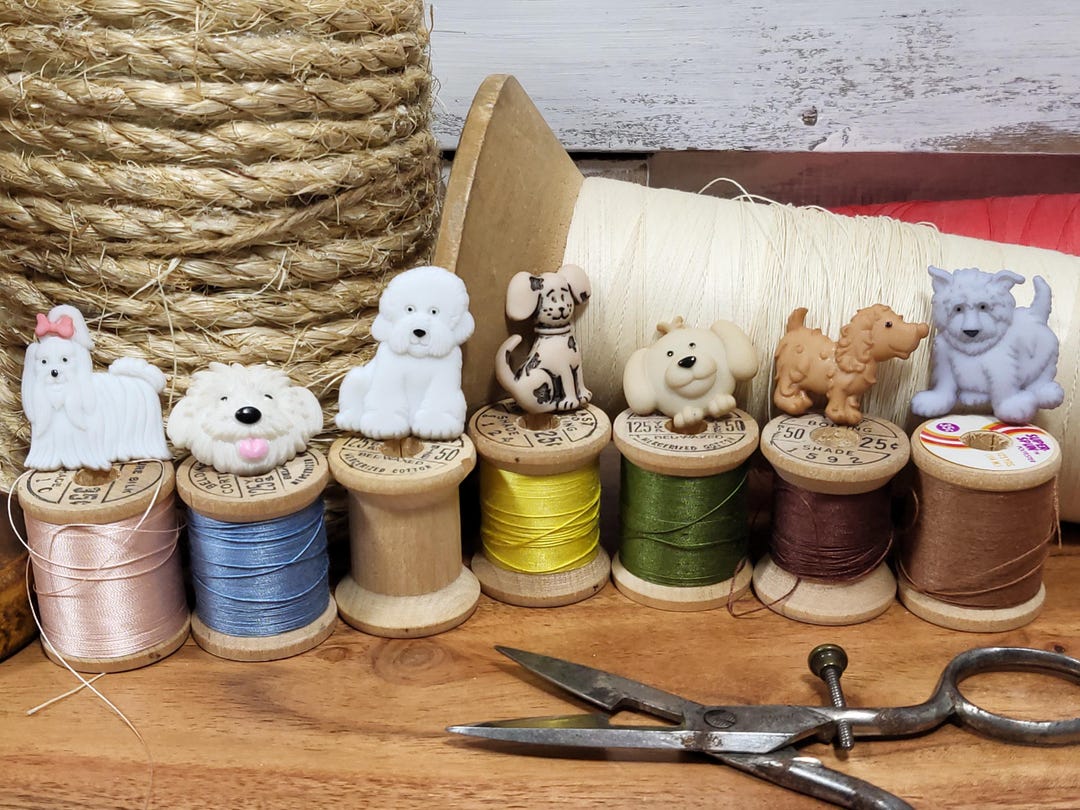 Playful Puppies Buttons: Assorted Dog Buttons for Sewing Crafts - Etsy