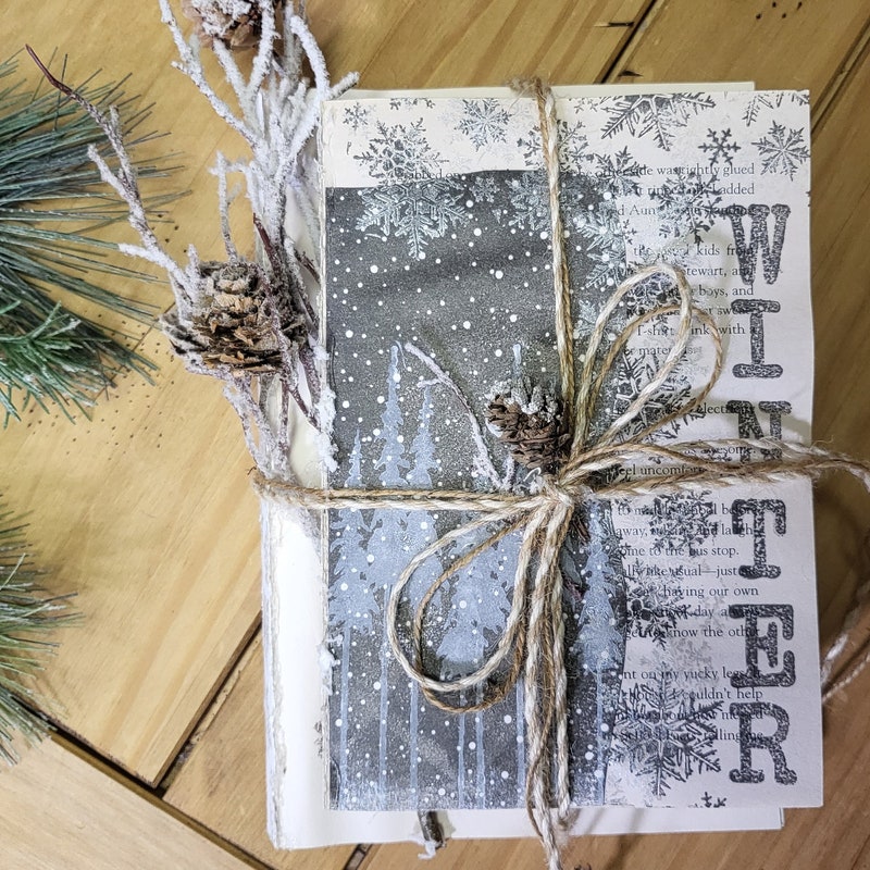 Stamped Book Stack - Etsy