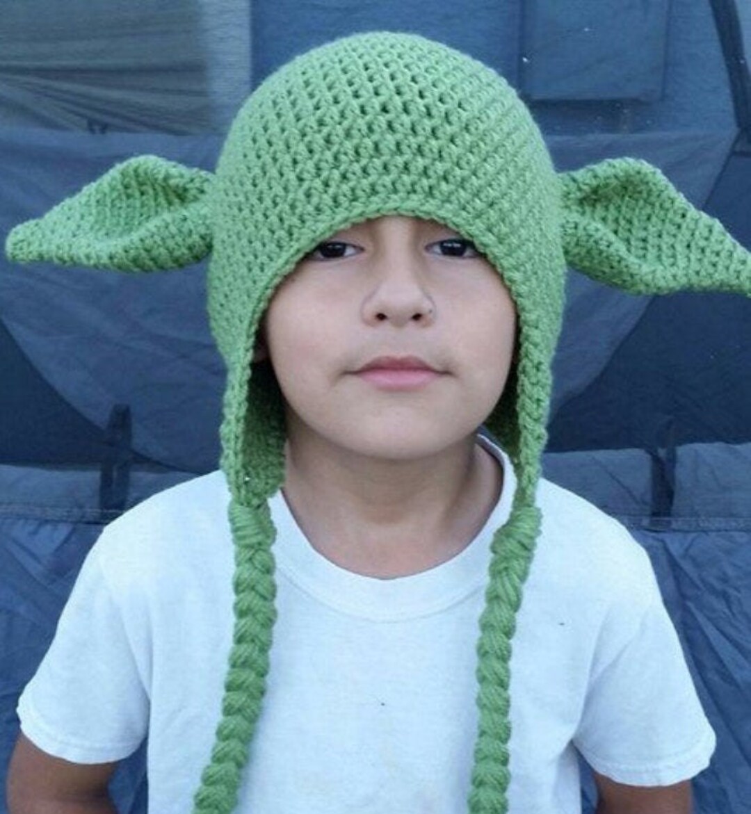Baby Alien Hat, Crochet Yoda Hat, Alien Themed Hat, Handmade Yoda Hat ...