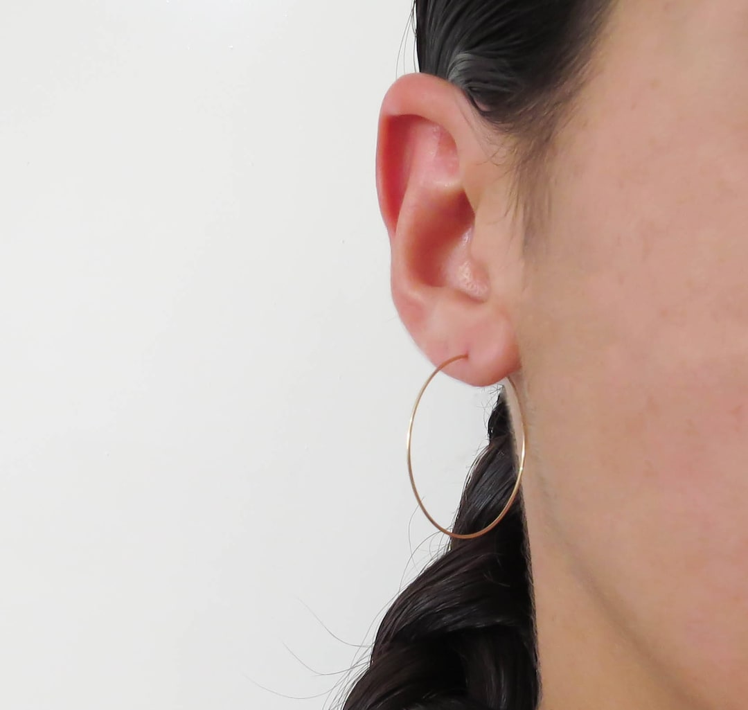 Thin GOLD Hoops, High Quality Gold Hoops, 14k Gold Filled Hoops, Gold ...