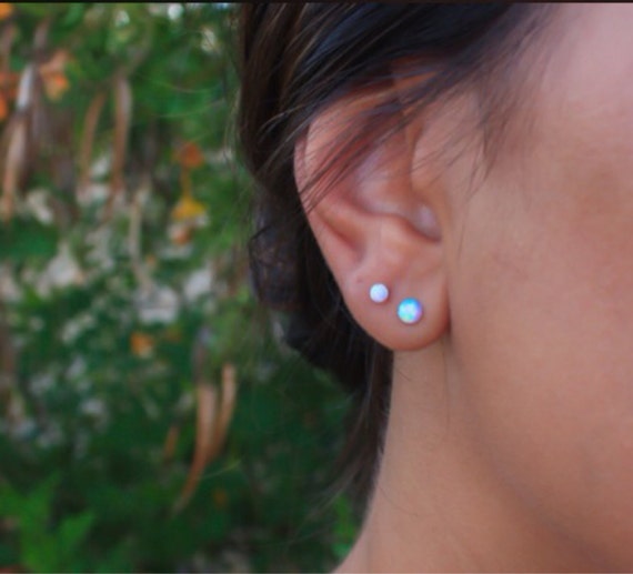 4mm opal stud earrings store