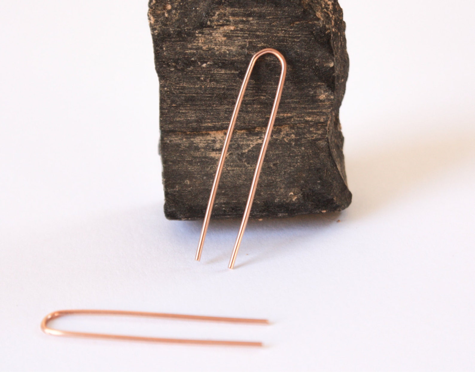 Gold Line Earrings, Gold Bar Earrings,14k Gold Filled Post Earrings ...