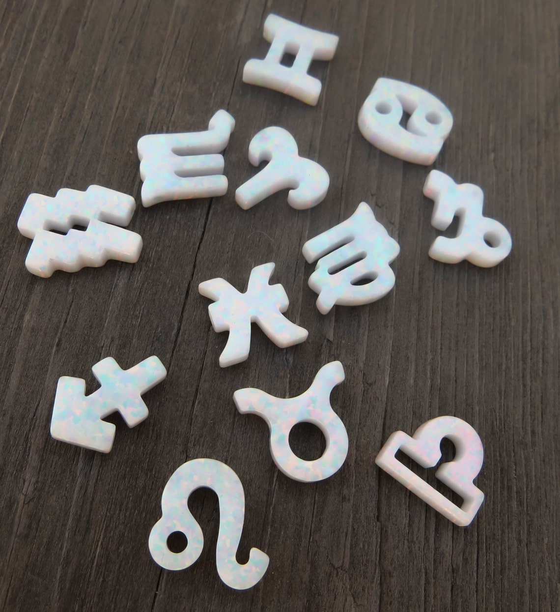 Opal Necklace Opal Zodiac Necklace White Opal Necklace Opal - Etsy