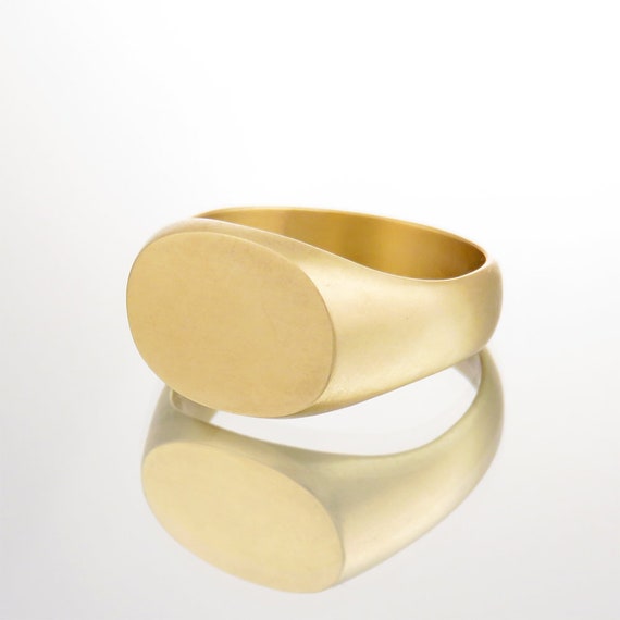 Solid Gold Signet Ring Signet Ring Women Gold Ring Women | Etsy