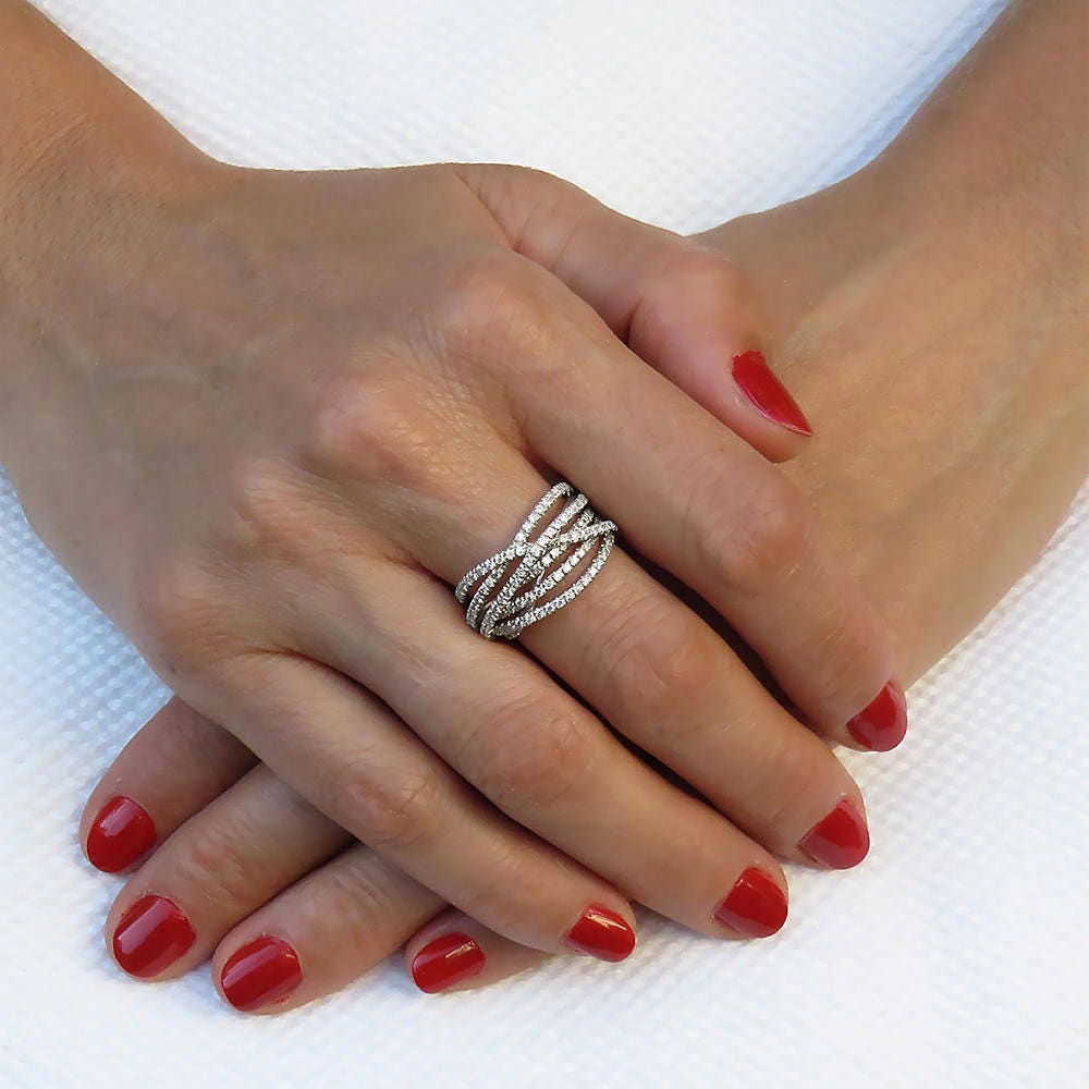 Engagement ring Unique diamond ring Diamond engagement ring | Etsy