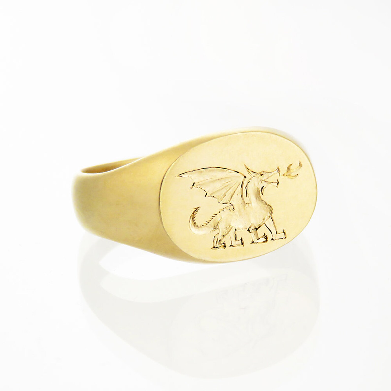Gold Signet Ring, Custom Signet Ring, Signet Ring Women, Pinky Ring Men ...