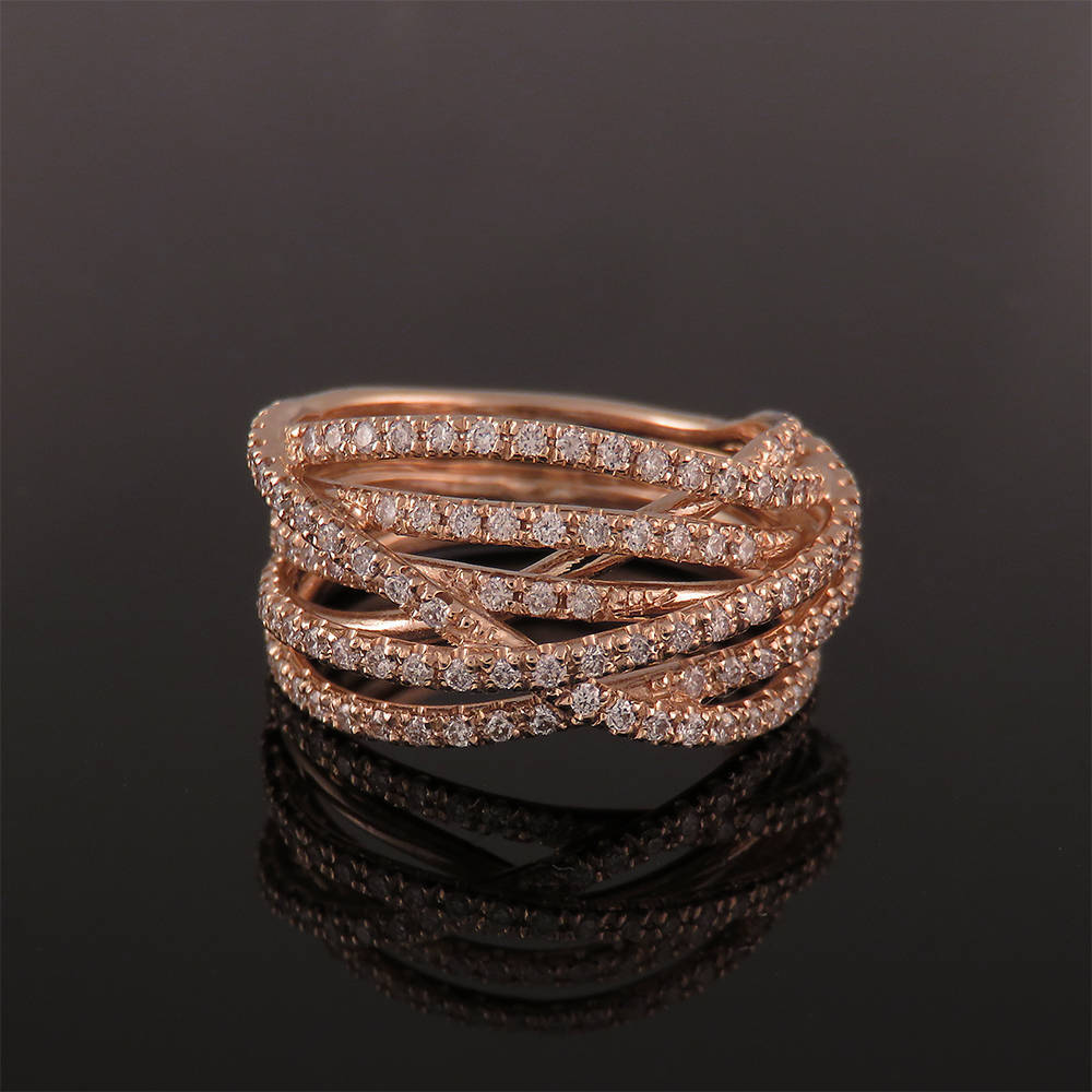 Engagement Ring, Rose Gold Diamond Ring, Diamond Engagement Ring ...
