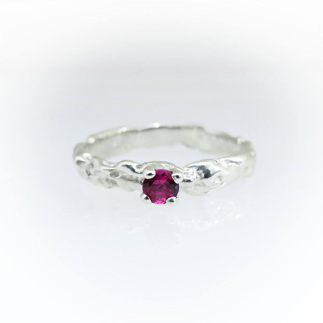 Ruby Engagement Ring, Ruby Promise Ring, Unique Ruby Ring, Boho ...
