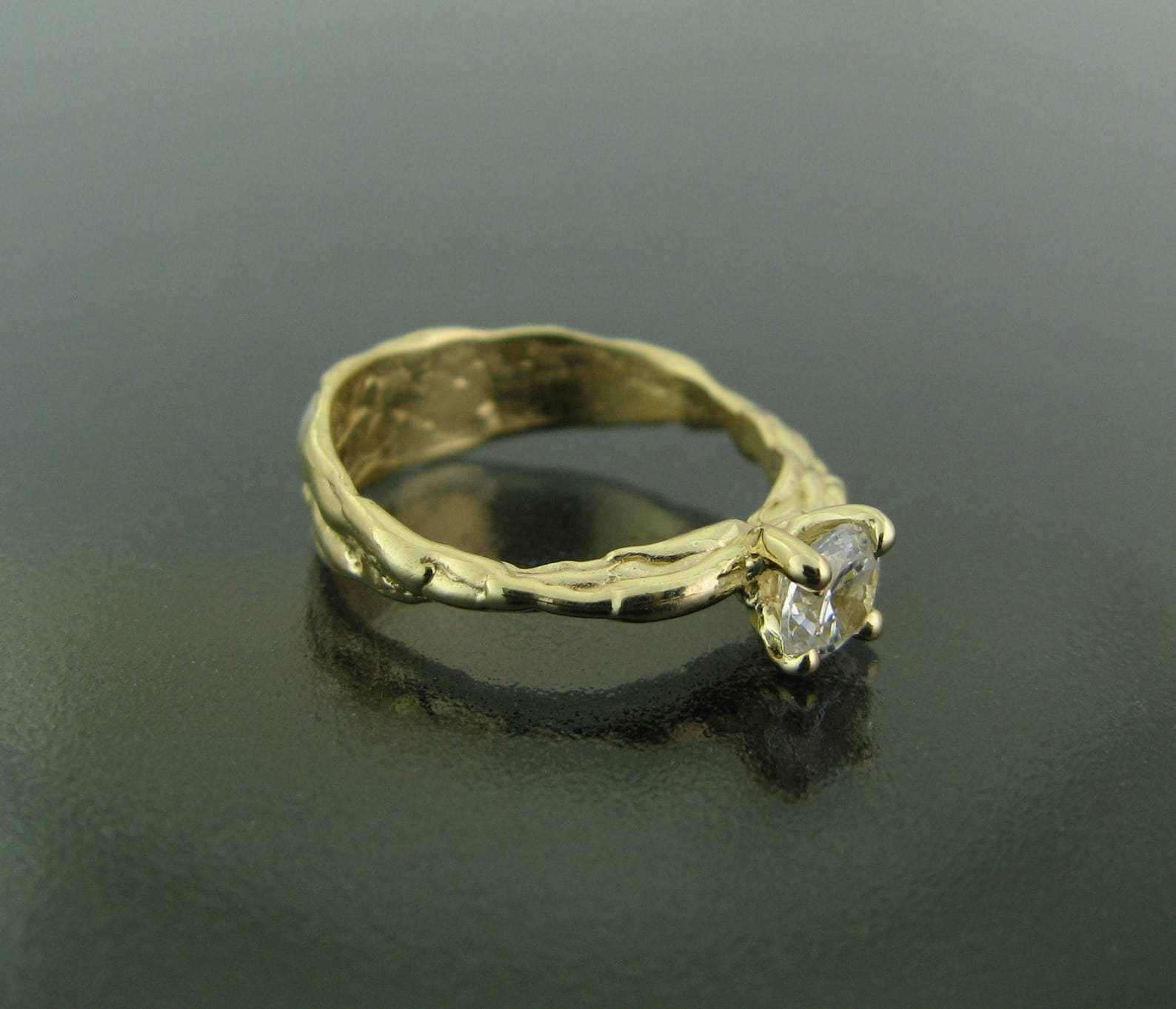 Alternative Engagement Ring, Diamond Engagement Ring, Solitaire ...