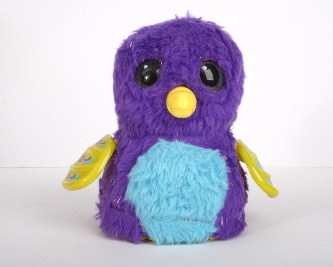 Sparkly Draggle Hatchimals, Purple Blue Electronic Interactive Toy ...