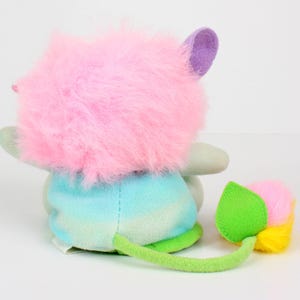 Flower Popples, Periwinkle Popple, Vintage Blue Pink Plush Toy ...