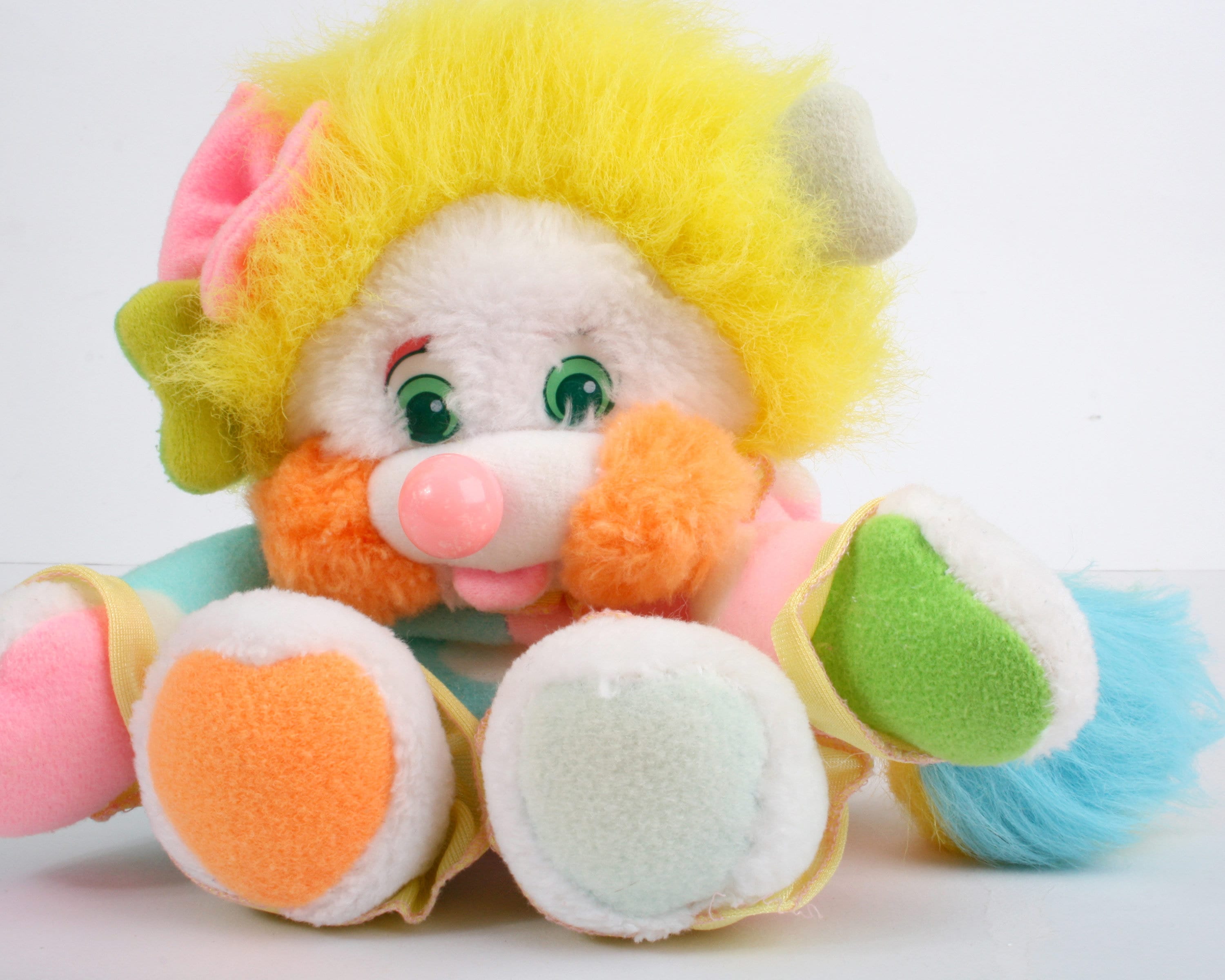 Very Rare Clown Popples, UK / Europe EU Costume Popple, Carnival, Small ...