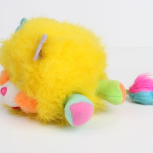 Yellow Popples Puffling, Small Size Puffling Popple Vintage Plush Toy ...