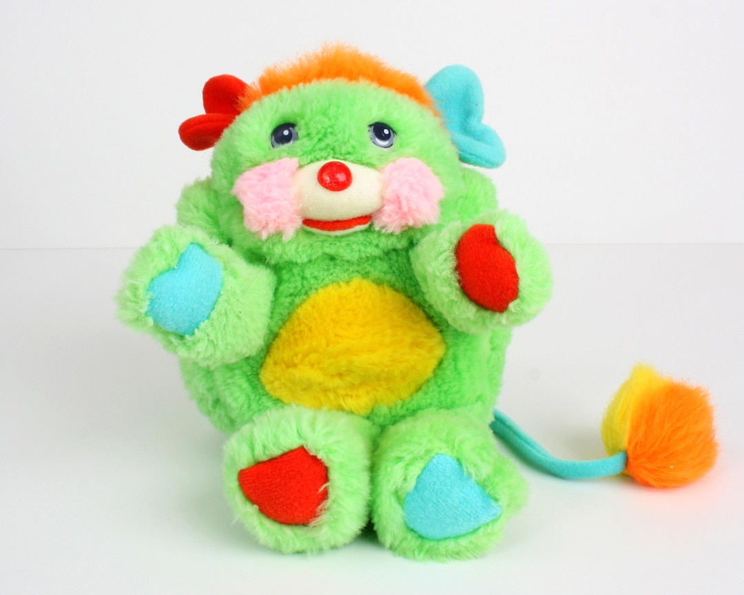 Popples Putter, 8 Popple, Small Size Vintage Green Plush Toy, Original ...