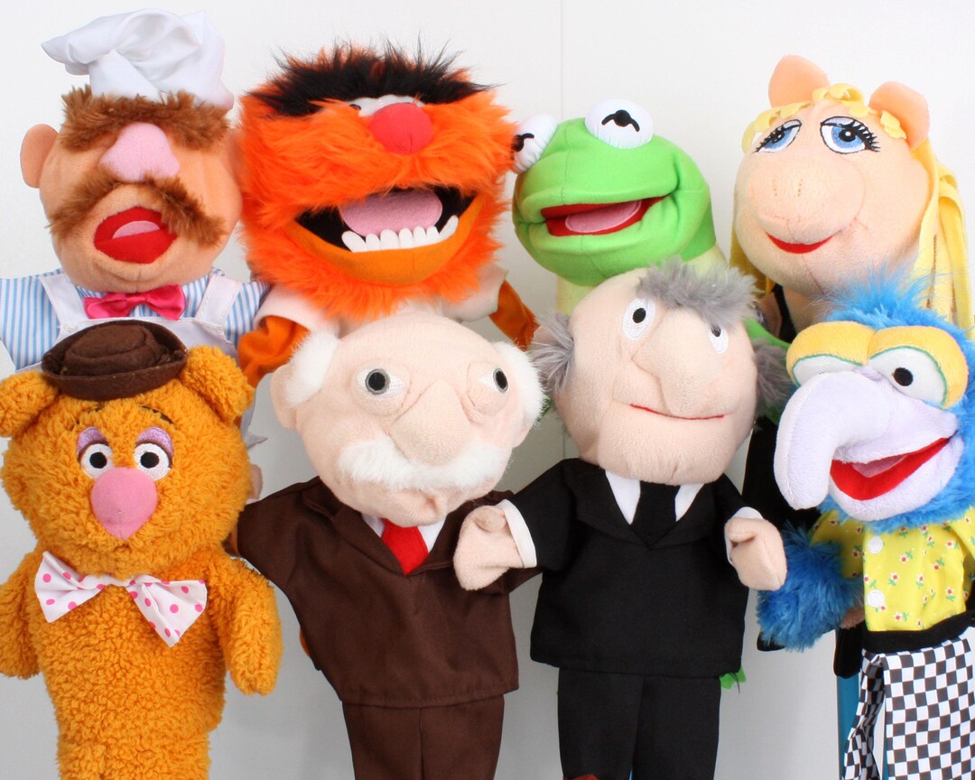 The Muppets COMPLETE Set 8 Hand Puppets, Puppet Show Dolls, 2012 Dutch ...
