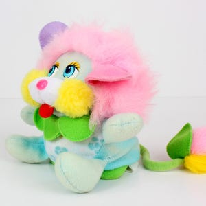 Flower Popples, Periwinkle Popple, Vintage Blue Pink Plush Toy ...