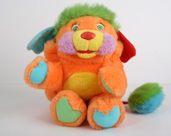 White Popples Puffball, Popple, Medium Size Vintage Plush Toy, Original ...