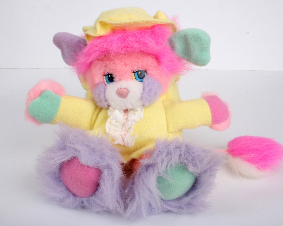 Slumber Party Popples, Yellow Pajama Popple, Small Vintage Pillow Plush ...