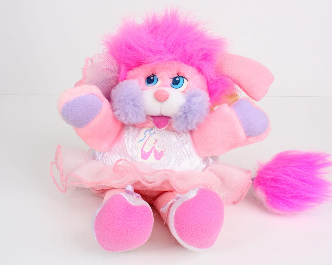 Rare Vintage Ballet Popple: 80s Mattel Plush Ballerina Toy, Pink Girls ...