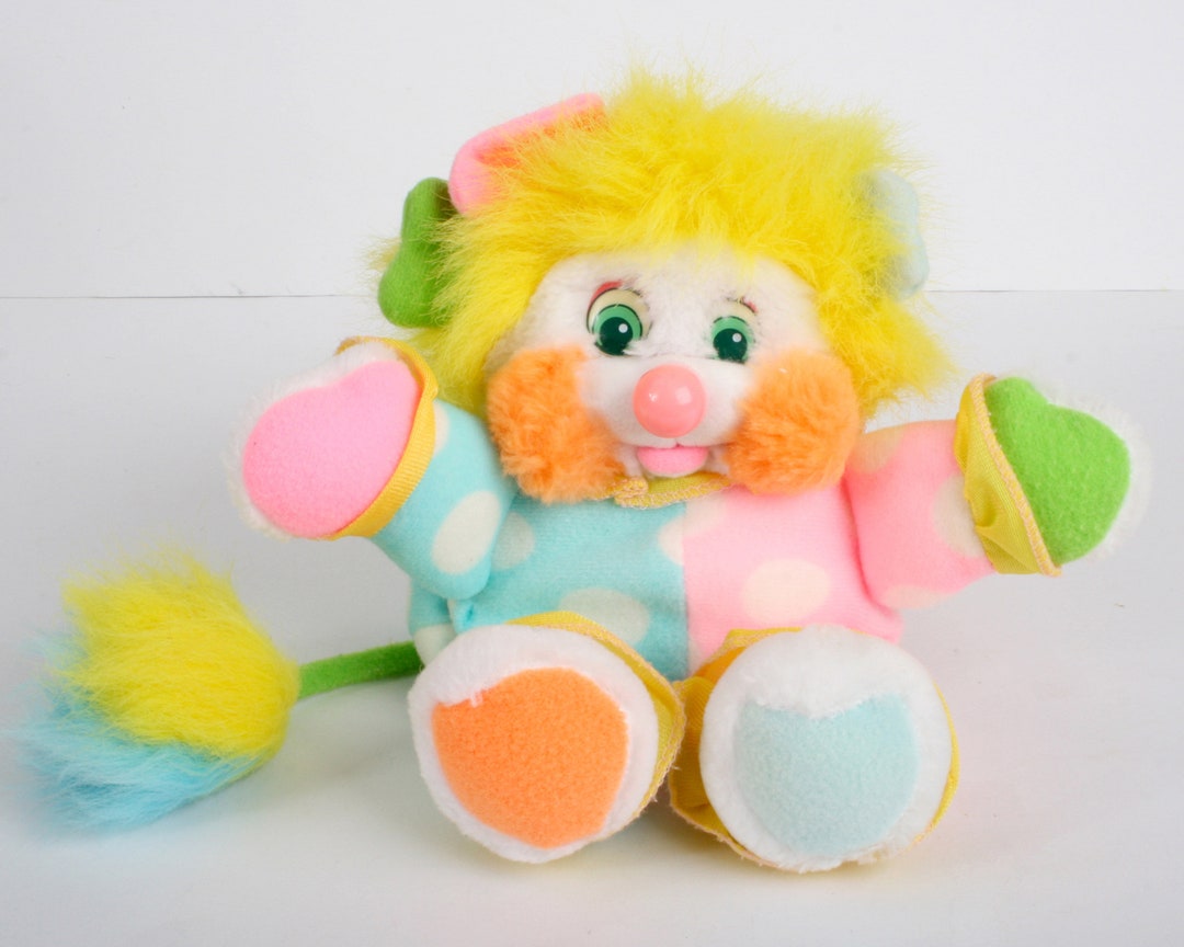 Very Rare Clown Popples, UK / Europe EU Costume Popple, Carnival, Small ...
