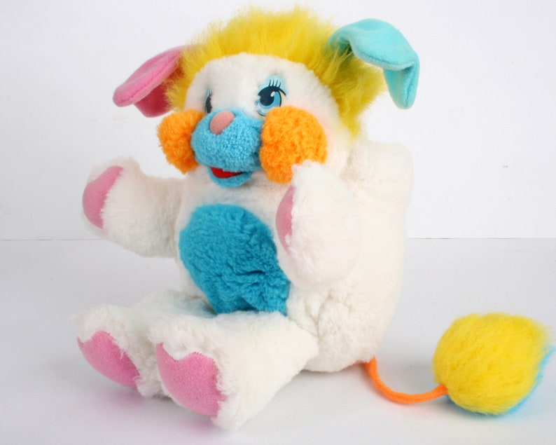 White Popples Puffball, Popple, Medium Size Vintage Plush Toy, Original 80s DELPLAY 1986 3 - Etsy