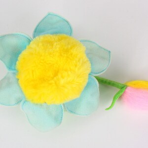 Flower Popples, Periwinkle Popple, Vintage Blue Pink Plush Toy ...