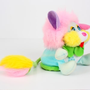 Flower Popples, Periwinkle Popple, Vintage Blue Pink Plush Toy ...
