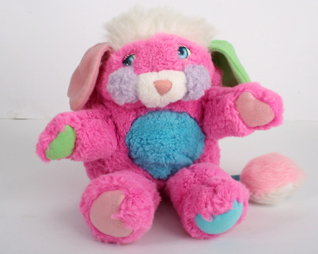 Popples Prize, 11 Popple, Medium Size Vintage Pink Plush Toy, Original ...