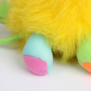 Yellow Popples Puffling, Small Size Puffling Popple Vintage Plush Toy ...