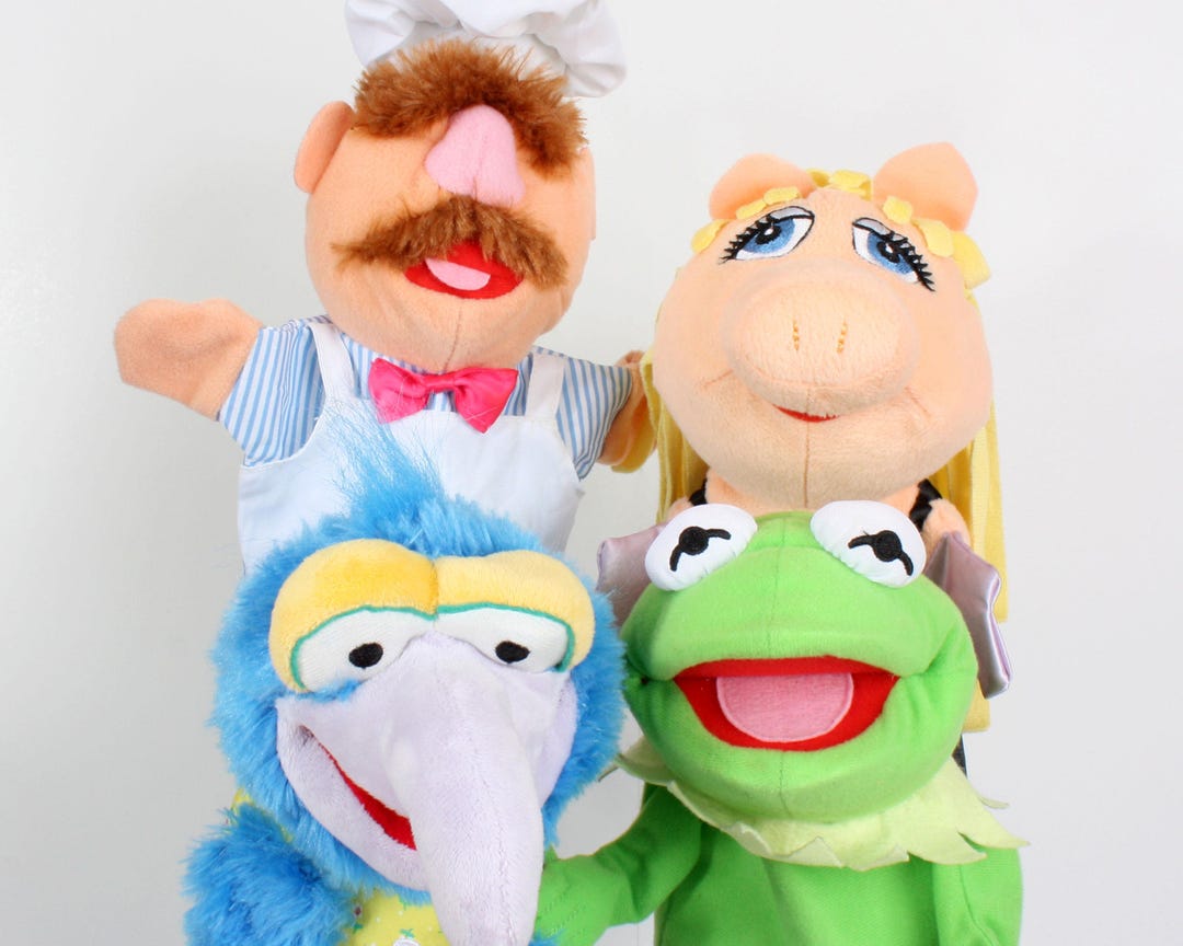The Muppets Set of 4 Hand Puppets, Disney Puppet Show Dolls, 2012 Dutch ...